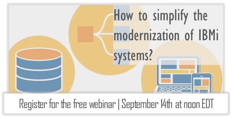 Registration for IBM i systems modernization webinar